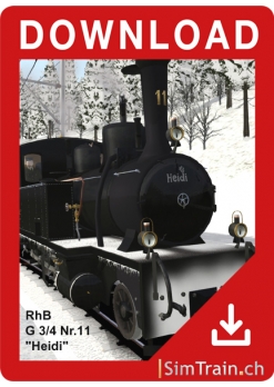 3DZUG - RhB Steam Locomotive G 3/4 'Heidi' and 'Rhätia'