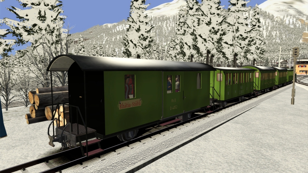 3DZUG - RhB Steam Locomotive G 3/4 'Heidi' and 'Rhätia'